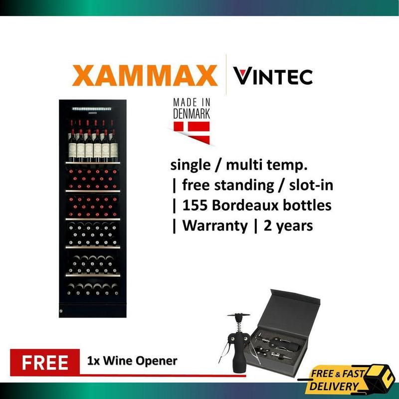 Vintec V190SG2EBK / VWM155SBA-X Wine Chiller Cellar Storage Cabinets ...