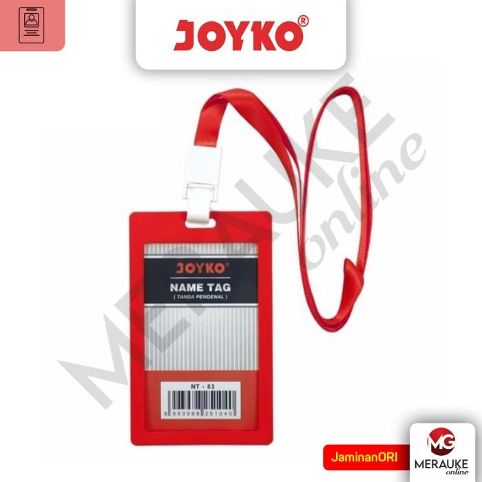 Jual JOYKO Name Tag / Gantungan Kartu Nama Vertical NT-53 Merah - Warna ...
