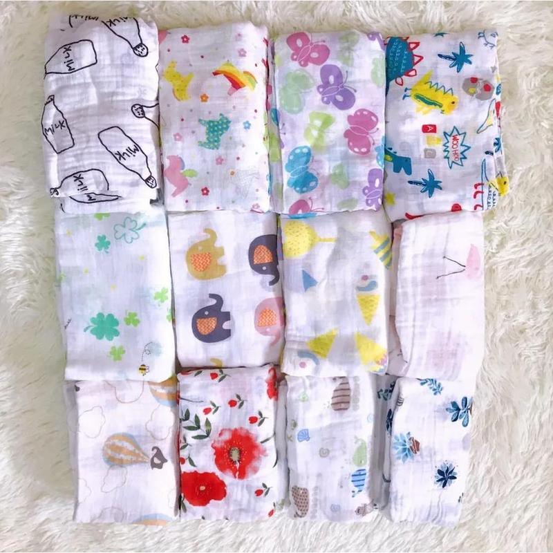 Swaddle Muslin Nursing Cover Newborn Baby wraps Bedung Napki - TikTok ...