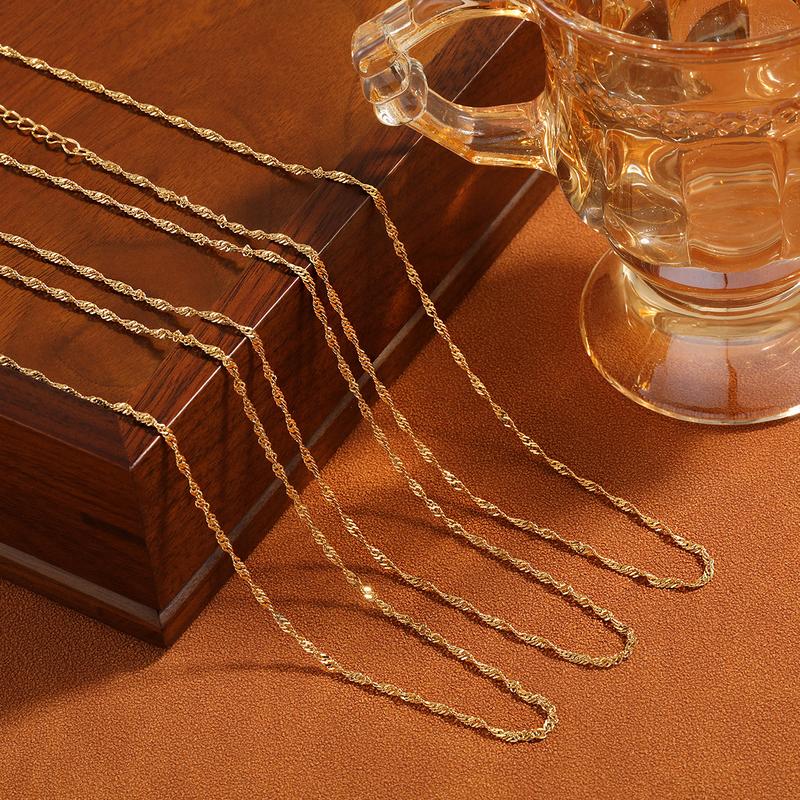 2025 jewelry fashion new water ripple necklace women's personality ...