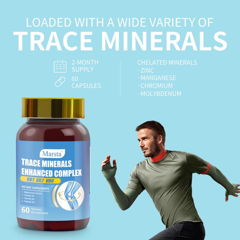 1 bottle Trace Element And Mineral Supplement Capsules，Non-GMO & Gluten ...