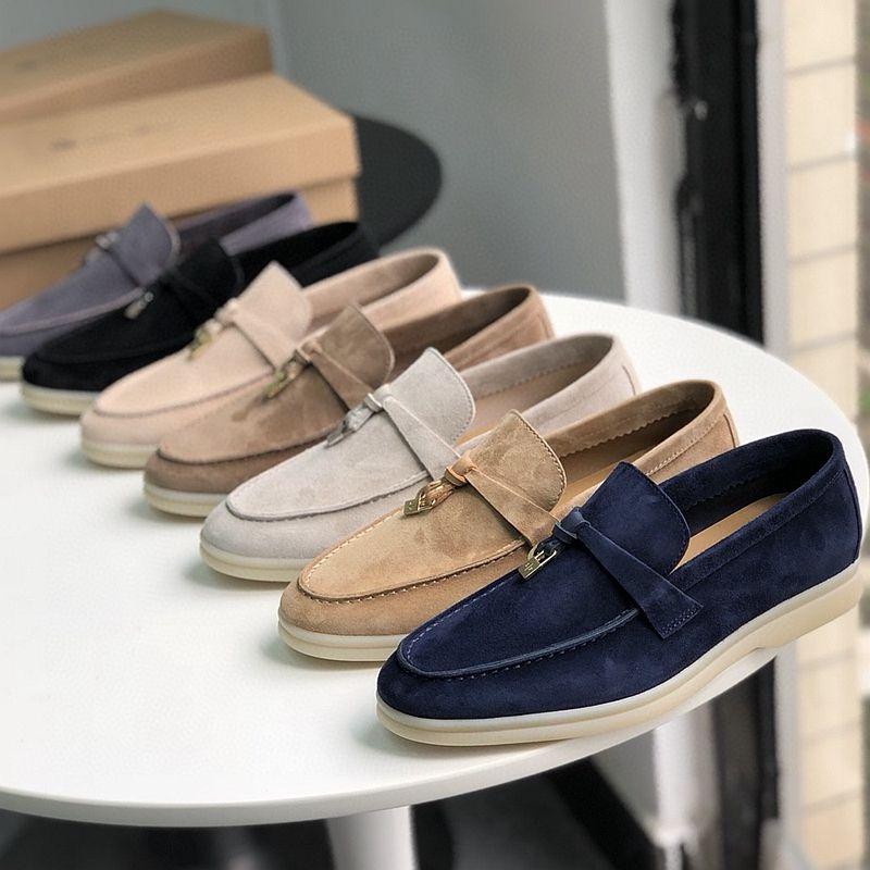 Loro * Pin All-Match Autumn Genuine Leather LP Loafers Soft Bottom ...