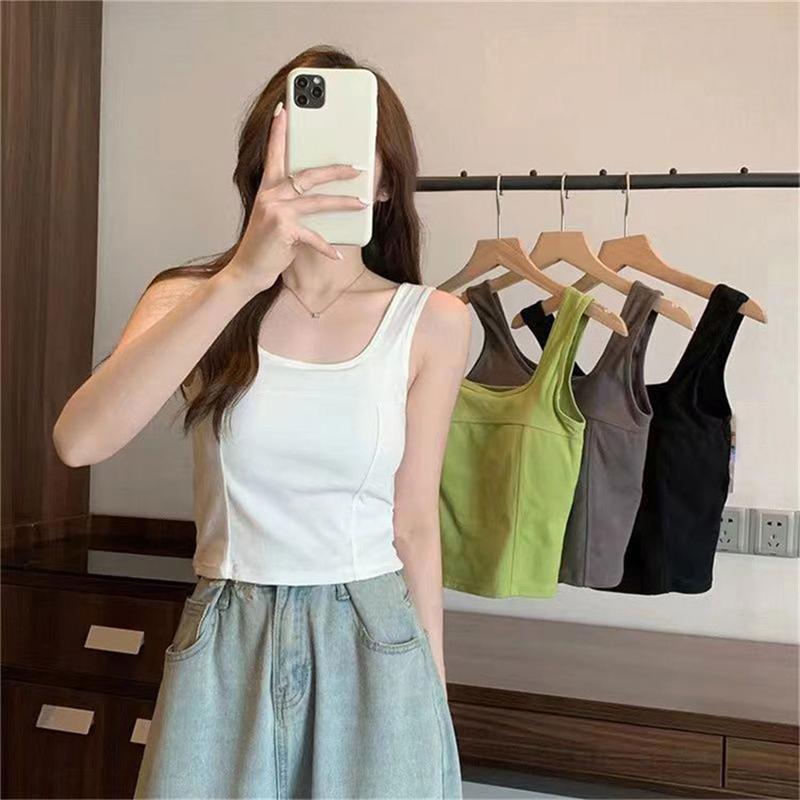 Baju Tanaman Musim Panas, Baju Atasan Tanpa Lengan, Untuk Wanita ...