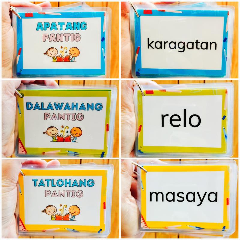 Pantig filipino reading tagalog educational laminated flashcards ...