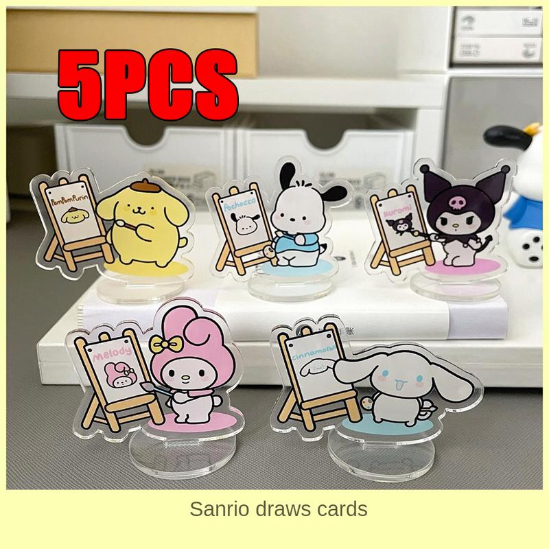 5PCS Sanliou Cute Acrylic Note Clip 4.5CM Kulomi Desktop Inspirational ...