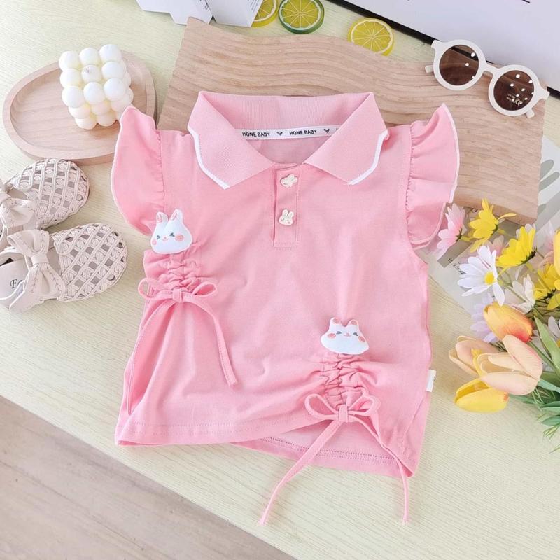 Kemeja-T Lengan Pendek Bayi, Nipis Musim Panas, Gaya Puteri, - TikTok ...