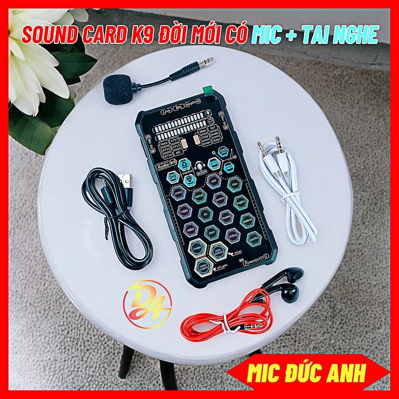 Sound Card K9 Phiên Bản Mới 2025 Hỗ Trợ Livestream Thu Âm Karaoke ...