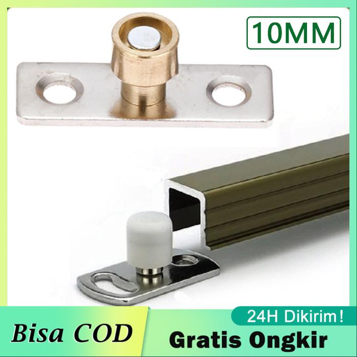 Promo 10MM Roda Bawah Pintu Sliding Geser Guide T Kuningan / Roda Bawah ...