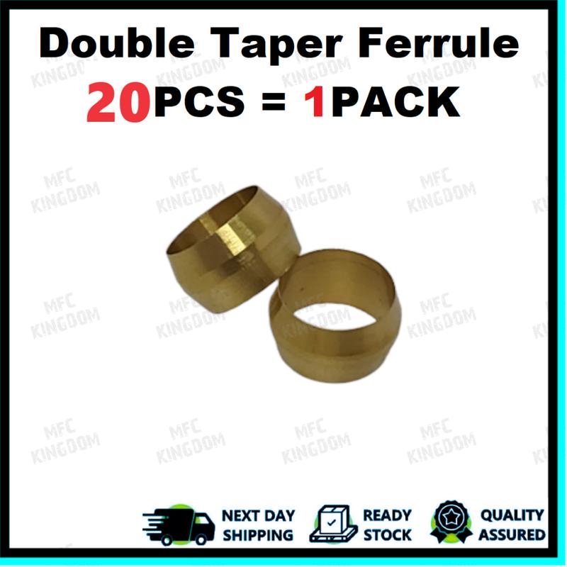 (20pcs=1pack)Double Taper Ferrule / Compression Brass Fittin - TikTok ...