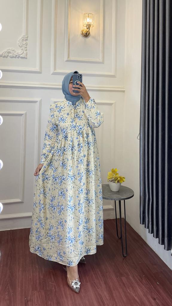 Tiara Gamis Rayon Premium/gamis terbaru 2025 viral Viscose Motif - Shop ...