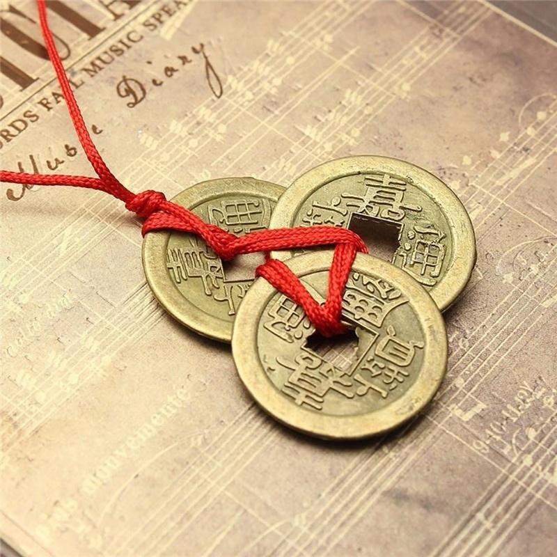 Chinese Lucky Coins Ancient Good Luck Necklace Feng Shui Pendant ...