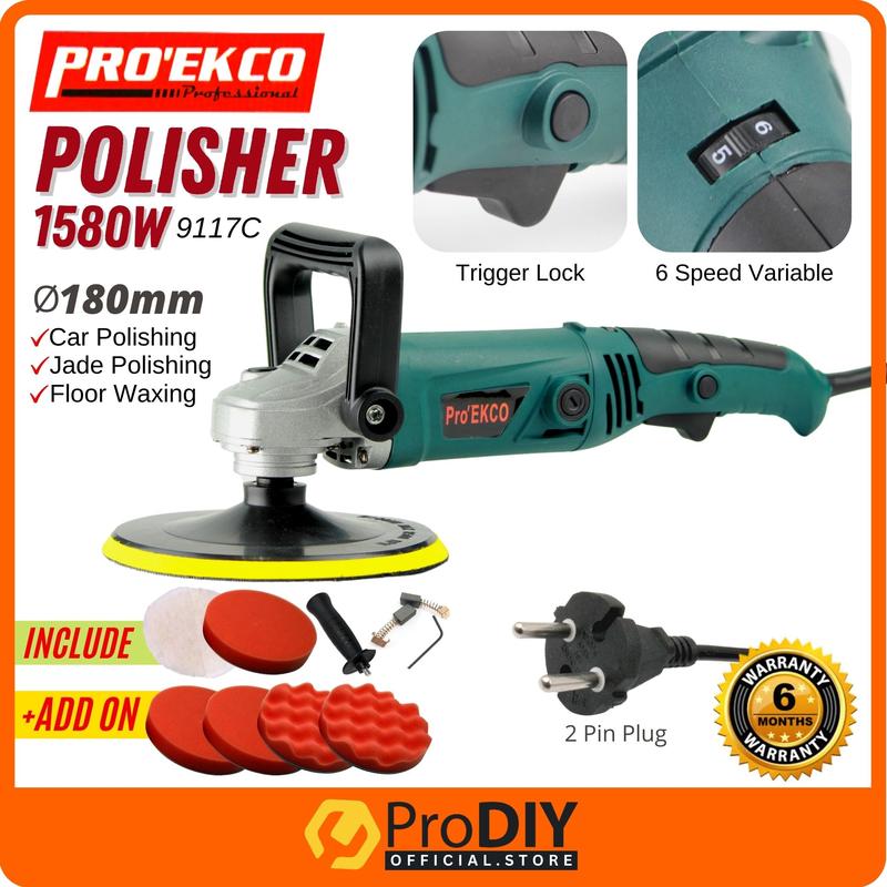 PRO' EKCO 9117C Polisher / Waxer 1580w 180mm ( 7" ) Car Polish - TikTok ...