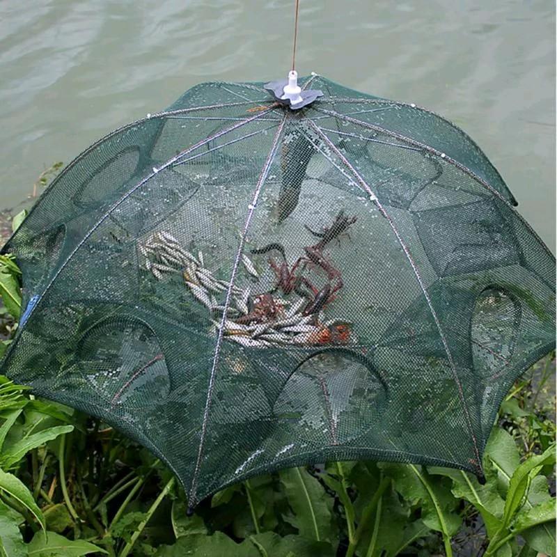 Automatic 8 hole Shrimp & Crab Fish Net Trap crayfish lobste - TikTok ...