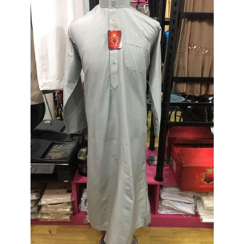 Qatar Stand Collar Men's Muslim Robes Middle East Arab Hui Clothing ...