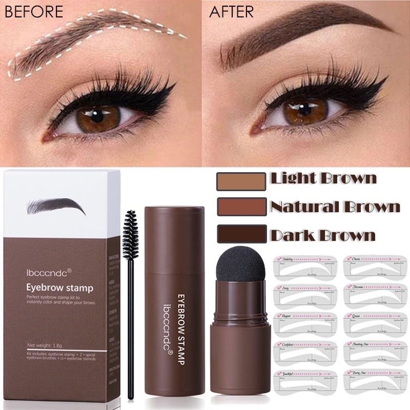 KISS BEAUTY Eyebrow Stamp Stencil Kit Eye Brow Stencil Stamp - TikTok ...