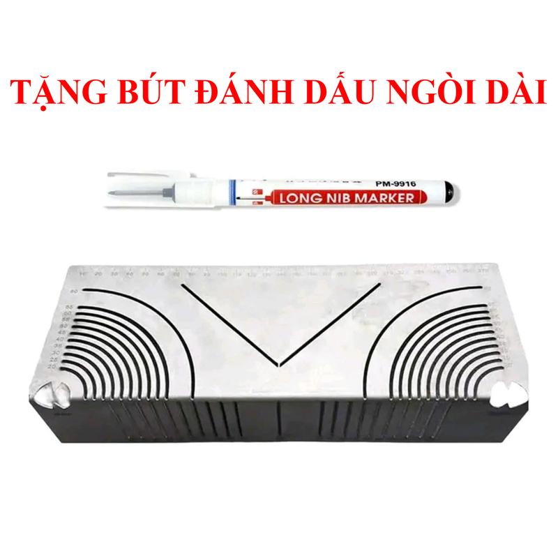 ( TẶNG KÈM BÚT) THƯỚC INOX hỗ trợ uốn hộp sắt, hộp kim loại đa - TikTok ...