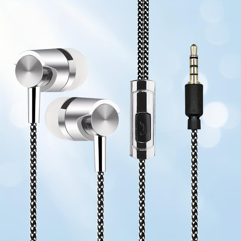 Braided wire 3.5mm jack wired in ear headphones - suitable for - TikTok ...