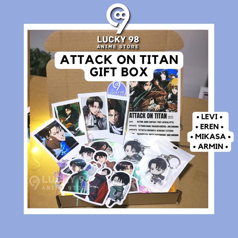 Anime Attack On Titan Gift Set Boxes Levi Eren Mikasa Armin Gift ...