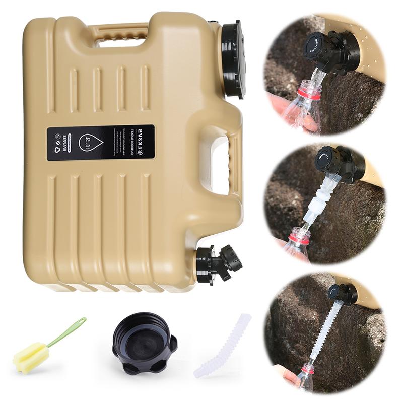 18.5L Camping Water Jug Leak-Proof Drinking Water Bucket for - TikTok ...