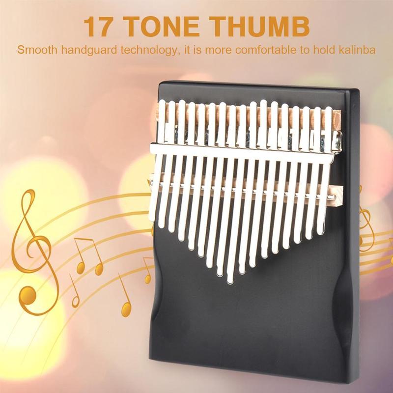 17 Key Wood Musical Instrument Thumb Finger Piano Beginners Mbira ...
