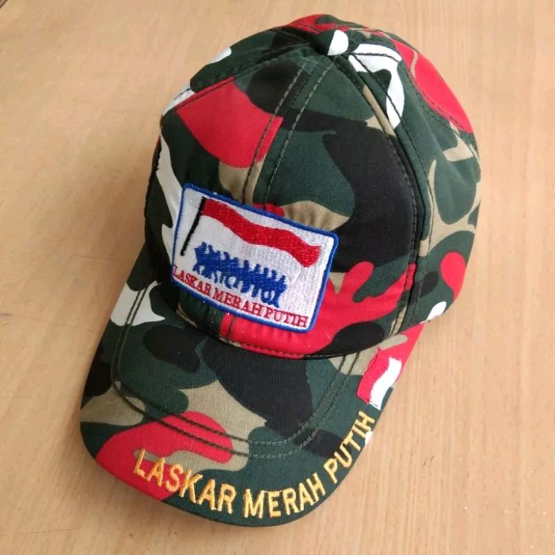 Topi Loreng Laskar Merah Putih Full Bordir - Shop | Tokopedia