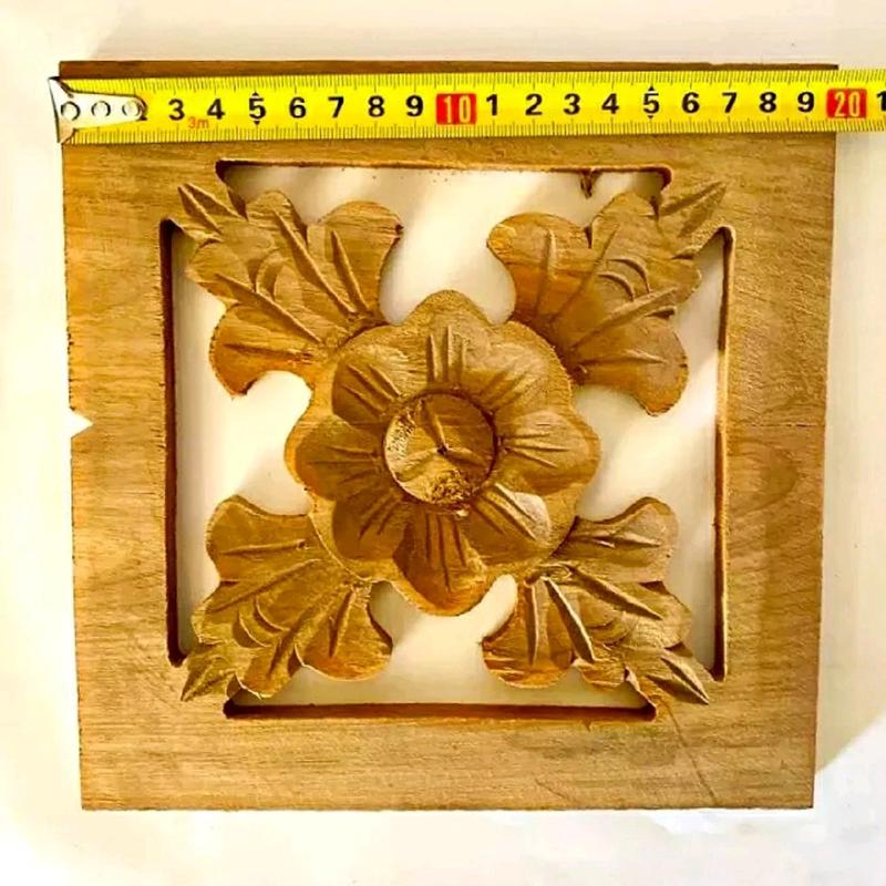 Kepingan Loster 20 x 20 cm Motif Kembang Kayu Jati Mahoni - Shop ...