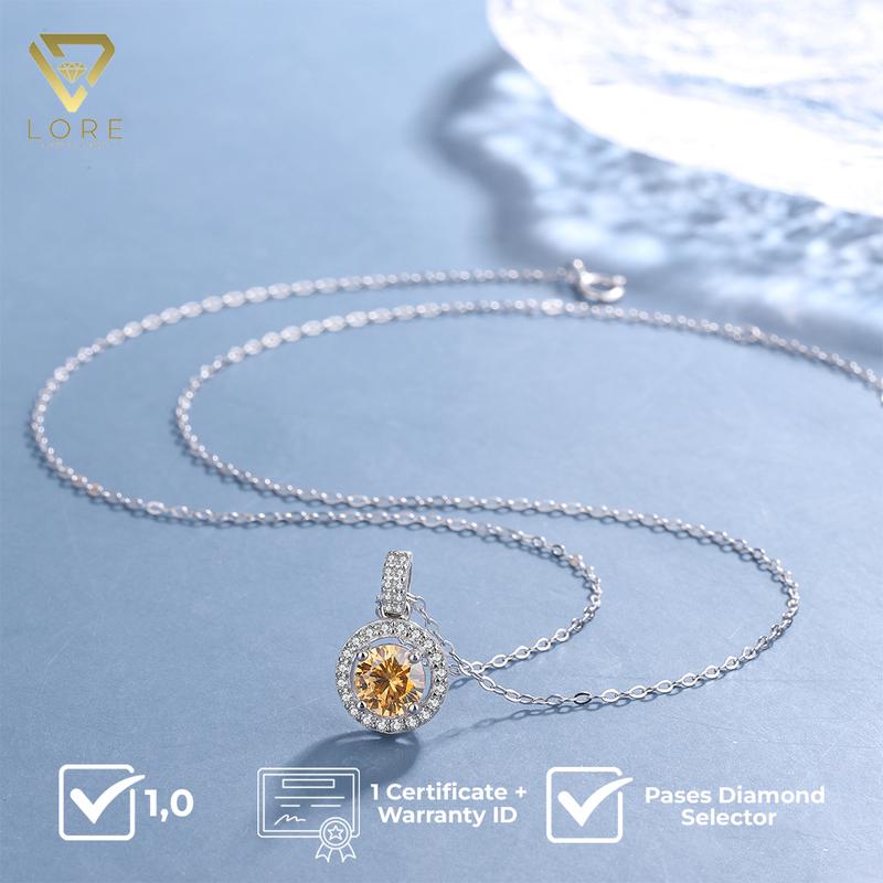Lore Jewellery - Set Yellow Round Moissanite Lapis Emas Puti - Shop | Tokopedia