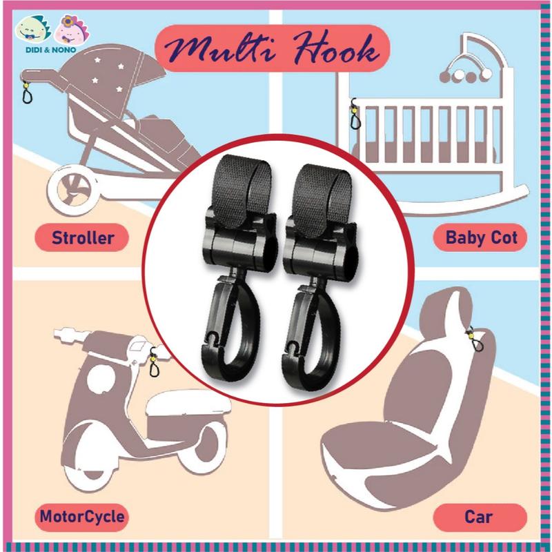 (2pcs) Baby Stroller Hook Hooks Prams Hanger for Baby Carriage - TikTok ...