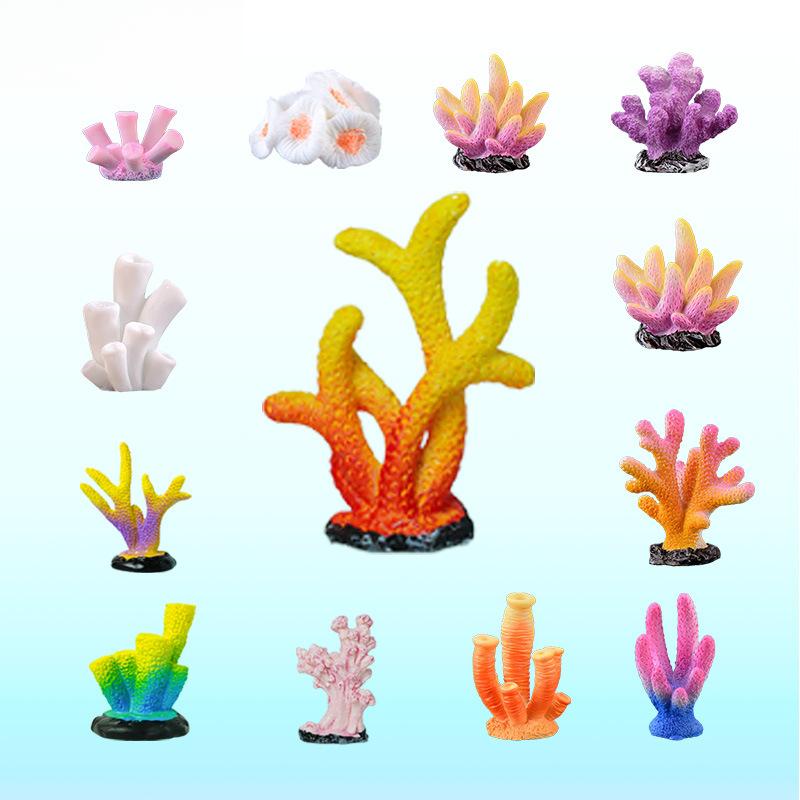 Popular fish tank underwater world reef coral tree PVC simulation ...