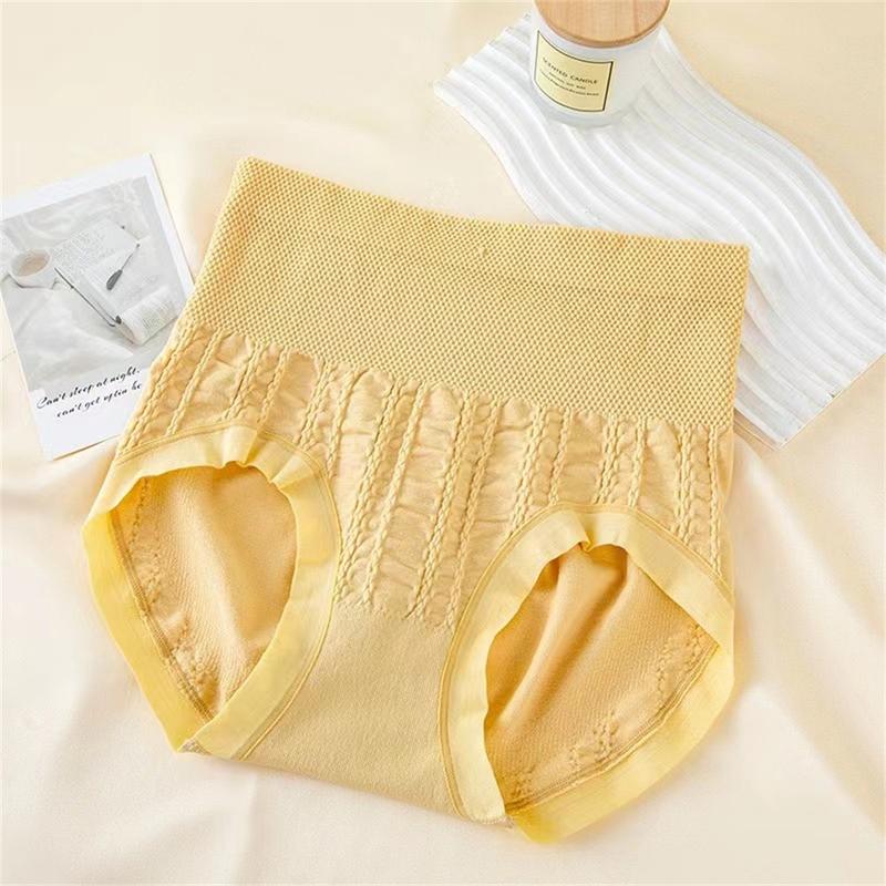 3PCS Women's Seamless Panties High Waist Underpant Skin-friendly ...