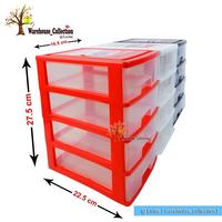 Jual Laci Mini- M Container Susun 3 dan 4 transparant / Rak Container ...