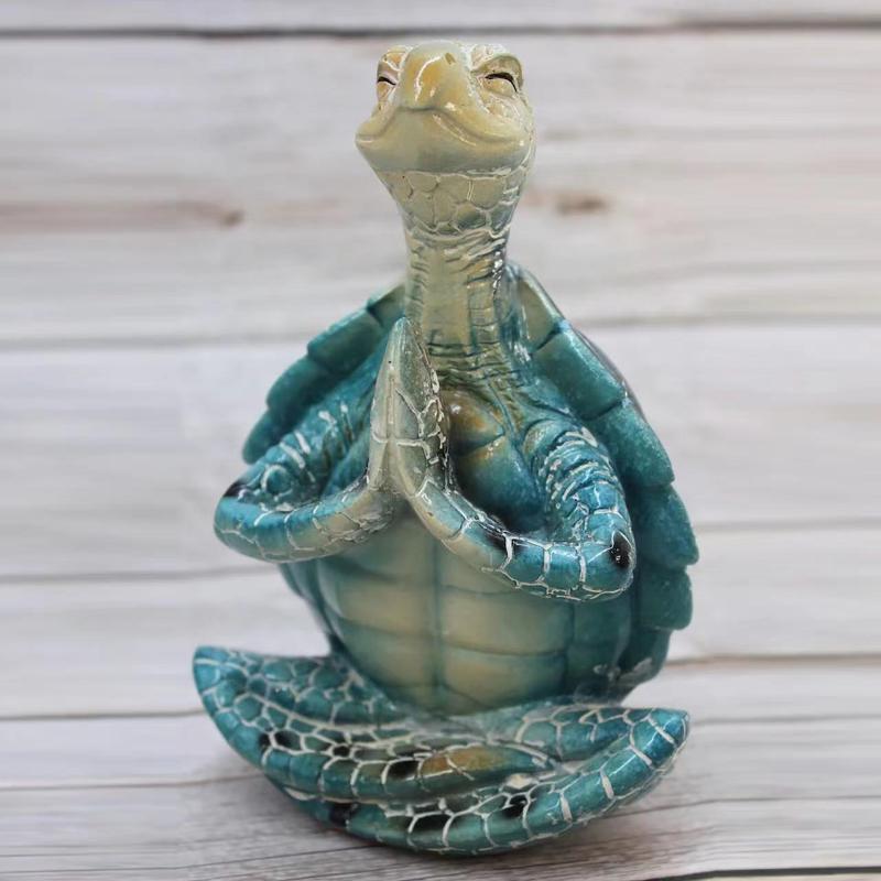 Sea Turtle Figurine Peacefulness Meditating Sea Turtle Statue ...