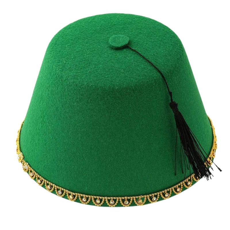 Traditional Fez Hat Turkish Caps for Adult Men Breathable Round ...