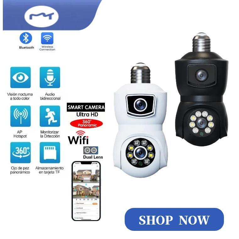 WiFi Infrared Monitoring Night Vision TV E9 Camera Linkage CCTV Dual ...