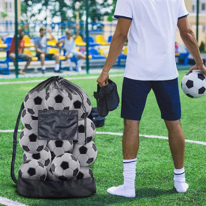 Large Mesh Sports Bag with Shoulder Straps, Drawstring Bag for - TikTok ...