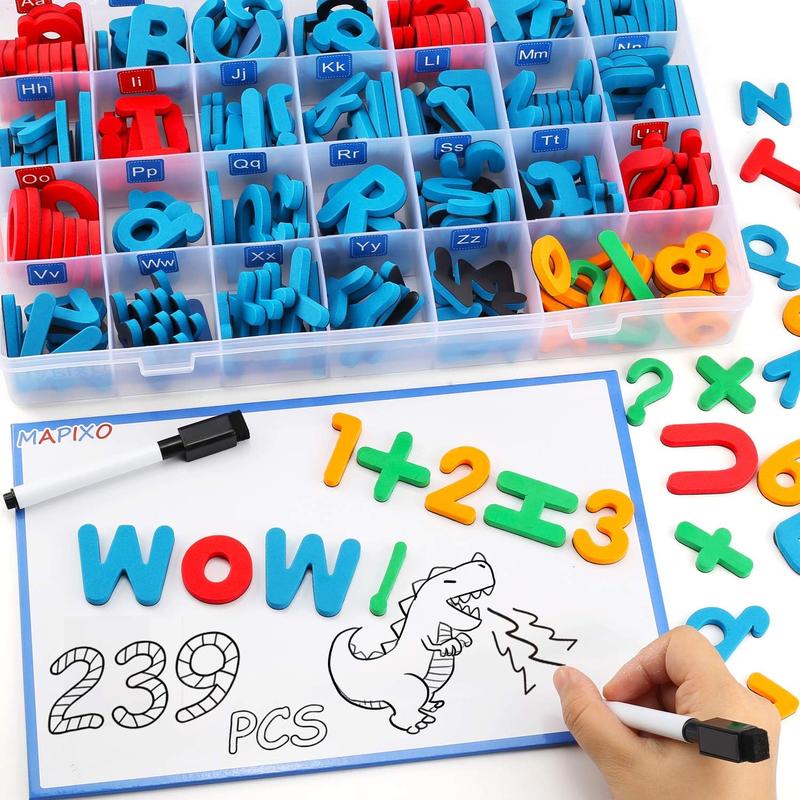 235 Pcs Magnetic Letter Number with Magnet Board, 2 Erasable - TikTok Shop