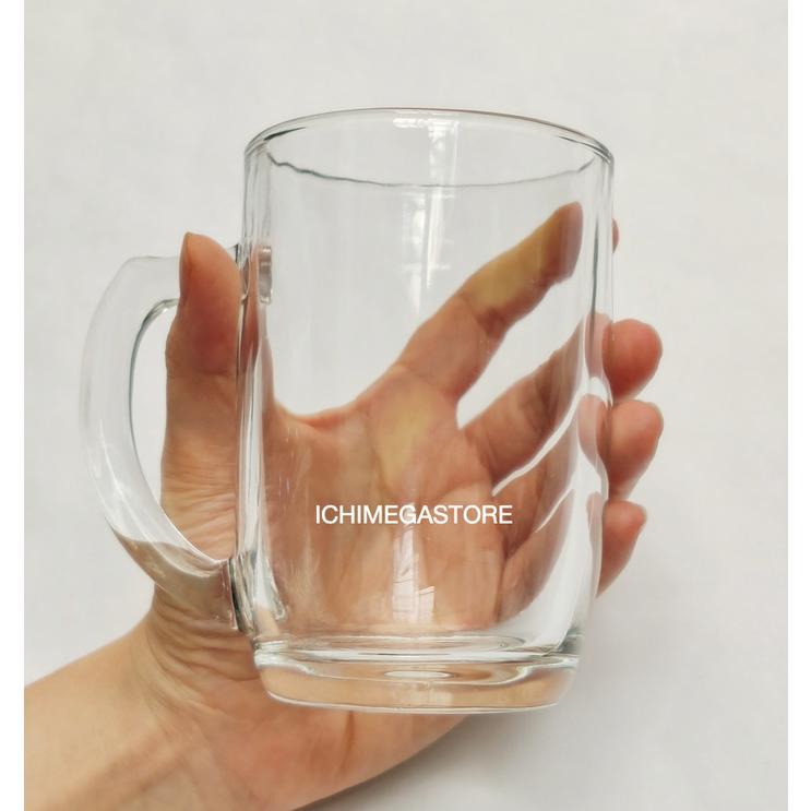 Mug Bir Kaca Tebal Gelas Kaca Gagang 400 ml J3 - Shop | Tokopedia