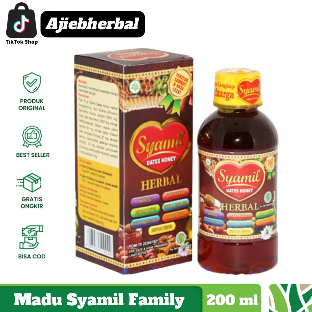 SYAMIL FAMILY DATES HONEY | Madu Herbal | Syamil Dewasa - Shop | Tokopedia