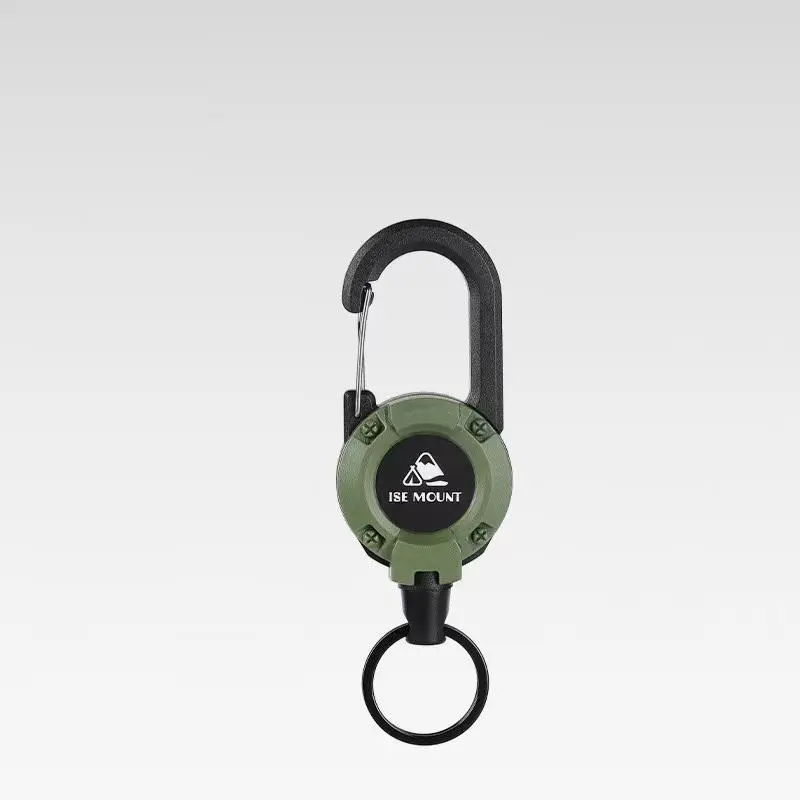 Durable Tactical Carabiner with Retractable High-rebound Rope, 1 Piece ...