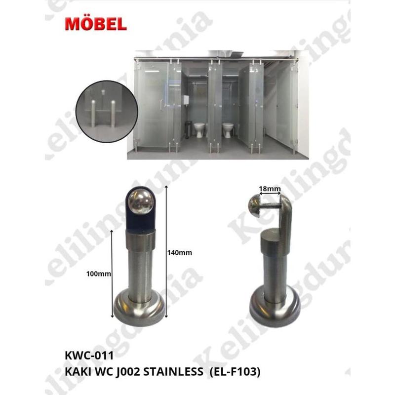 Partisi Kaki 10cm WC Penyangga Pintu Toilet Kaca Stainless - Shop ...