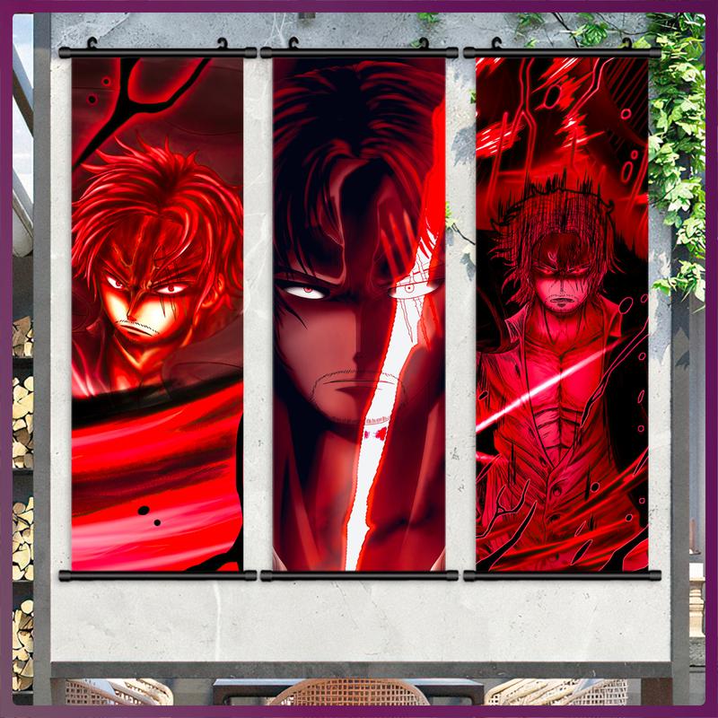 3Pcs Unframed Anime Cartoon Character Hanging Scrolls Painting, Fashion ...