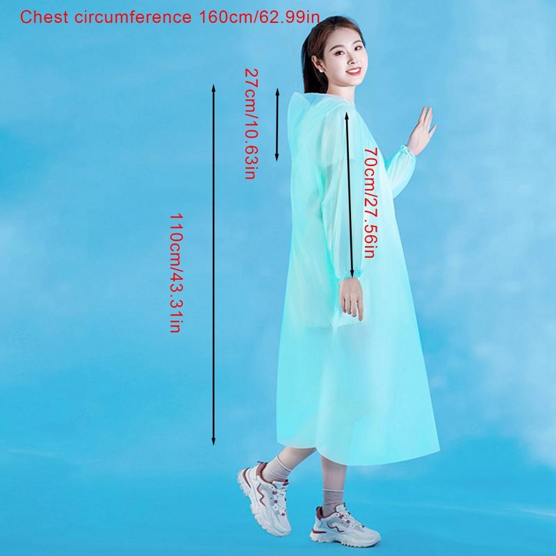 Portable Thickened Disposable Raincoat Outdoor Rainwear Waterproof ...