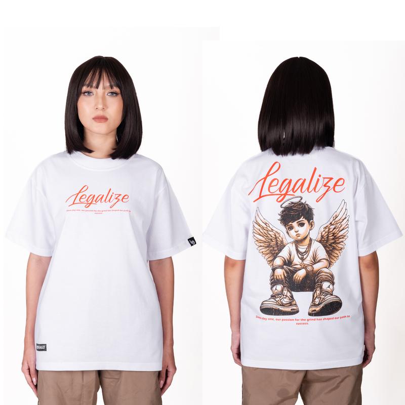 LEGALIZE CLOTHING - ANGEL KID DESIGN T-SHIRT CREWNECK Cotton - TikTok ...