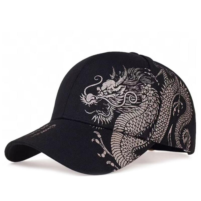 Topi Besbol Hip Hop, Gaya Cina, Corak Naga, Sesuai untuk Lelaki ...