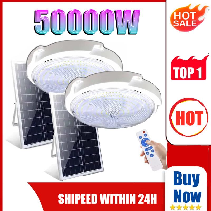 Solar light indoor light 1000watts Solar ceiling light Solar - TikTok ...