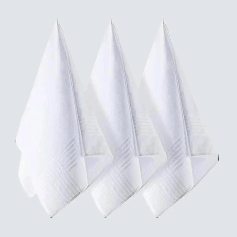 HANDKERCHIEF 'PANYO' SIMPLE PLAIN WHITE COTTON Pocket Square - TikTok ...