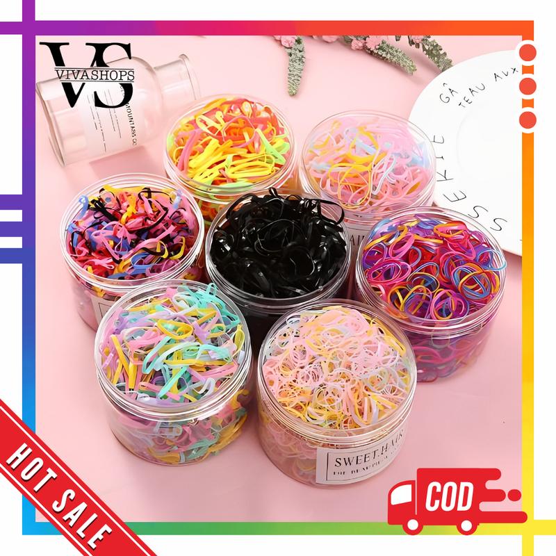 500pcs Karet Jepang / Ikat Rambut Karet / Ikat Rambut Jepang - Shop ...