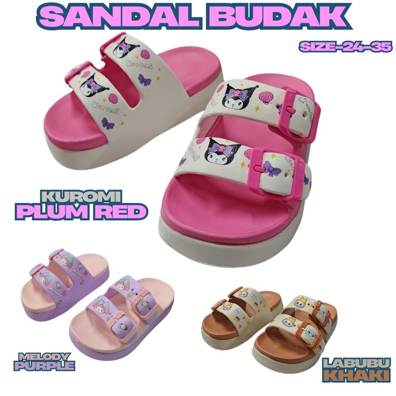 [Amisah] Kid EVA Cartoon Slippers&Sandals/Girls Kuromi Labub - TikTok ...