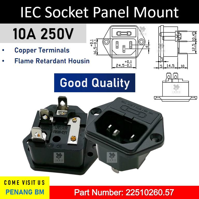 [Ear Mounted] [With Fuse] IEC Socket Panel Mount with Fuse Ear - TikTok ...
