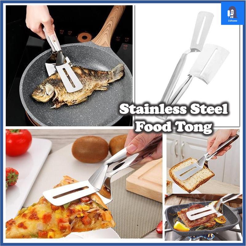 Stainless Steel Tong Food Clip BBQ Tongs Tweezer Penyepit Makanan ...